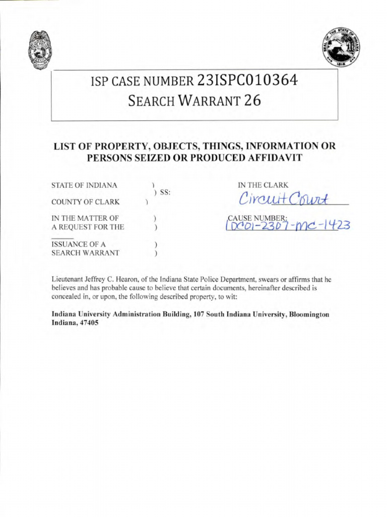 SW 26 Probable Cause Affidavit_Redacted | PDF | Affidavit | Probable Cause