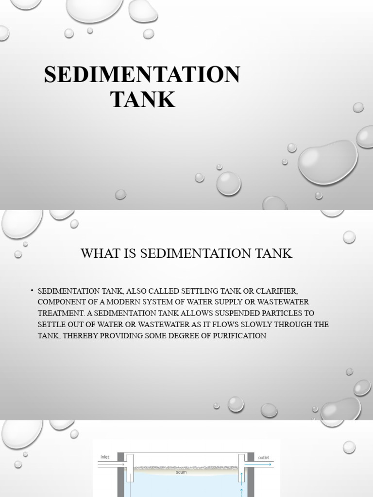 Sedimentation Tank | PDF | Sewage Treatment | Process Engineering