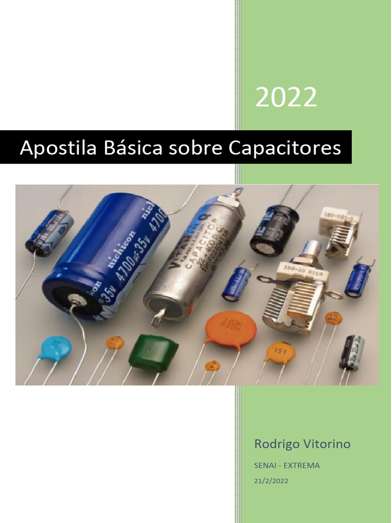CAPACITORES - Apostila | Download grátis PDF | Capacitor | Rede elétrica