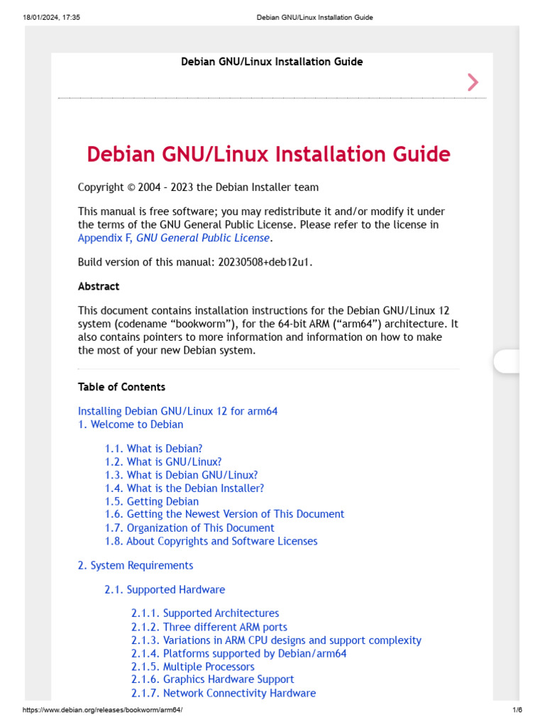 Debian GNU - Linux Installation Guide | PDF | Booting | Linux