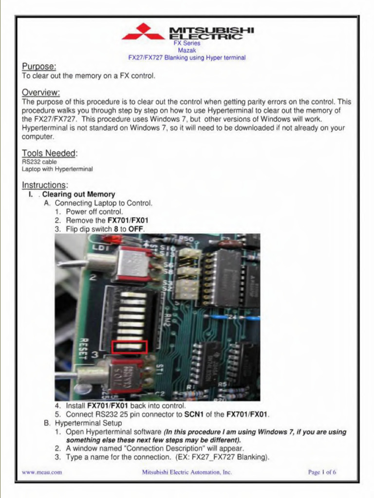 Blanking Using Hyperterminal | PDF | System Software | Computer Hardware