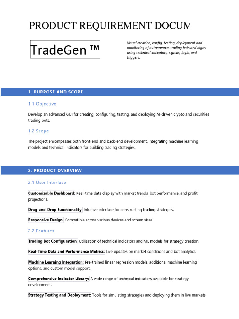 Product Requirement Document | PDF | Java Script | Computer Engineering