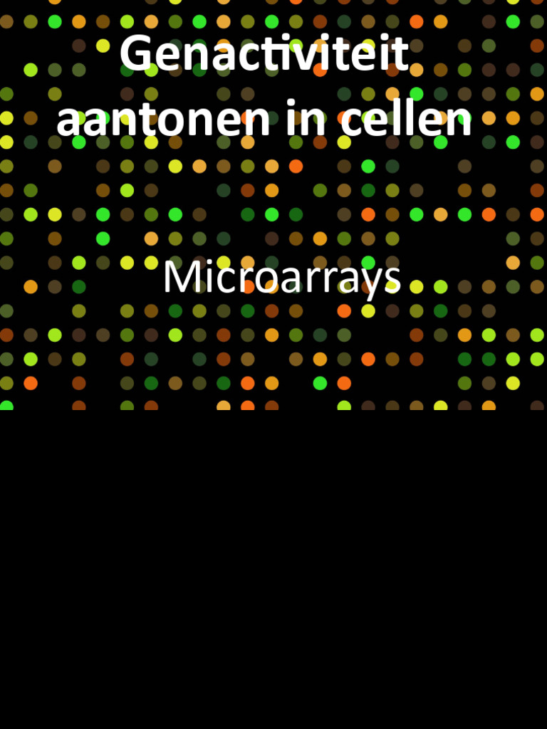 18.5 - Genactiviteit Aantonen in Cellen | PDF