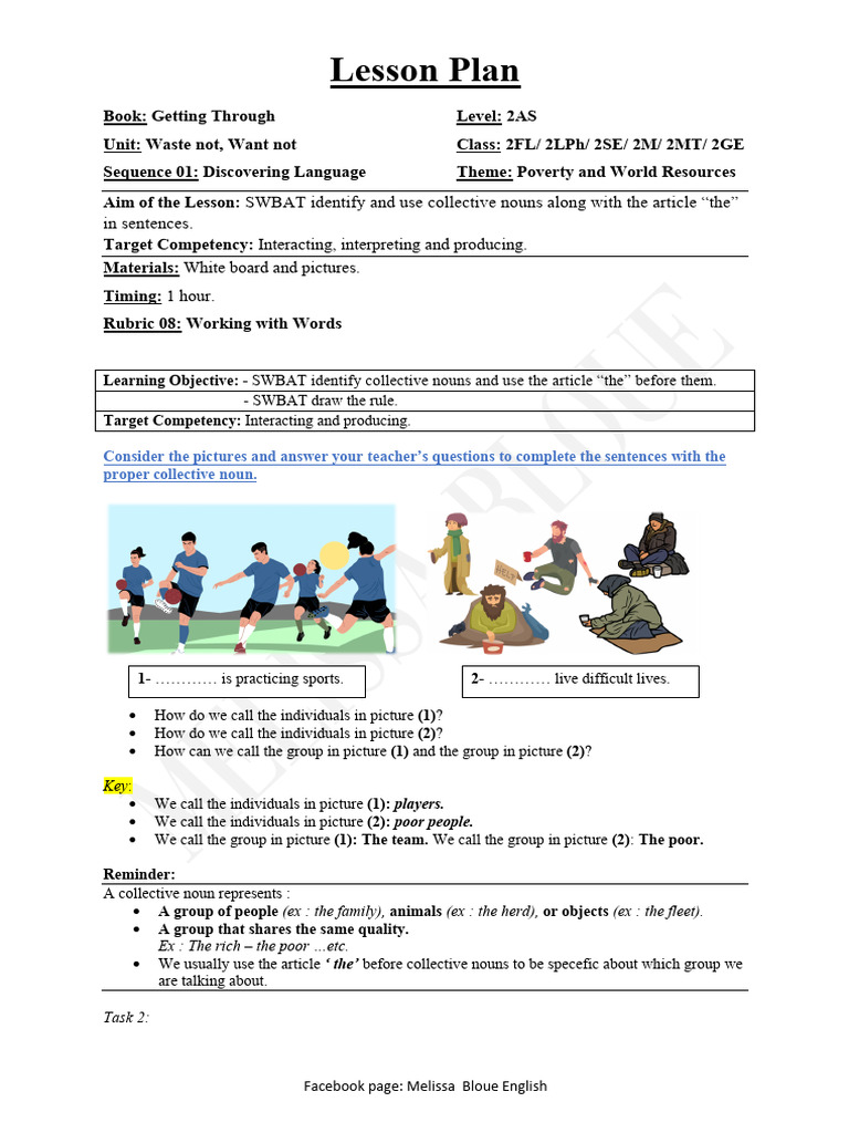 2AS Waste Not Want Not - Sequence 01 - Discovering Language - Working ...