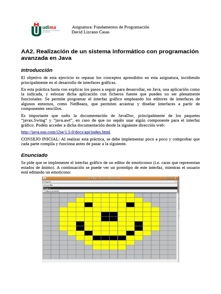 AA2. Realización de Un Sistema Informático Con Programación Avanzada en ...