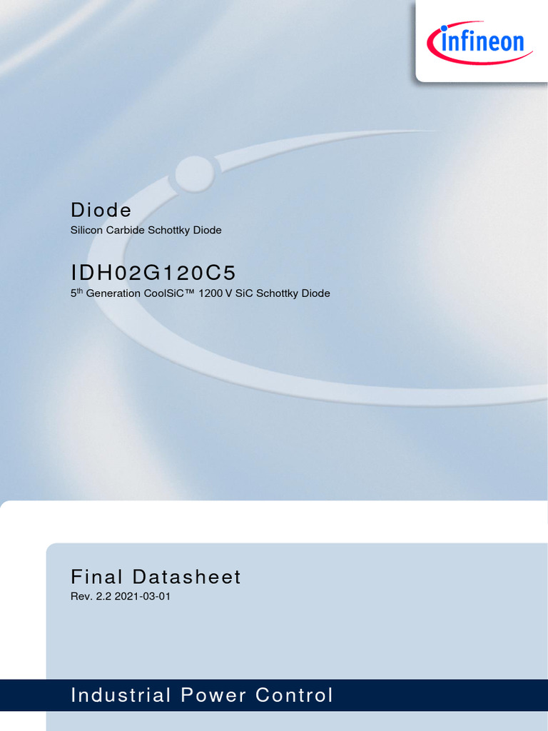 Infineon IDH02G120C5 DataSheet v02 - 02 EN | PDF | Diode | Capacitor