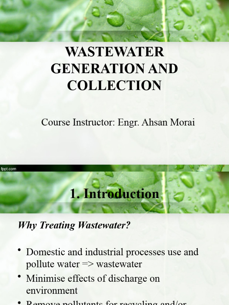 Wastewater Generation & Collection | PDF | Sewage Treatment | Septic Tank