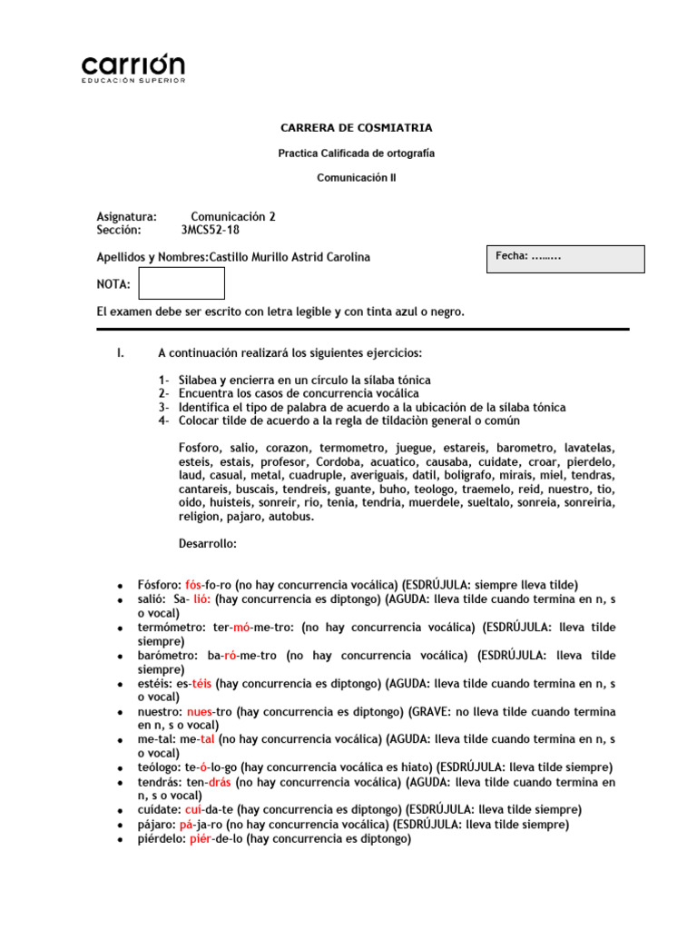 Practica Calificada Descargar Gratis Pdf Idiomas Estudios De