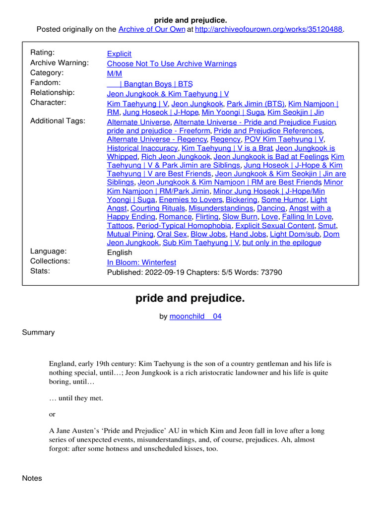 Pride and Prejudice | PDF