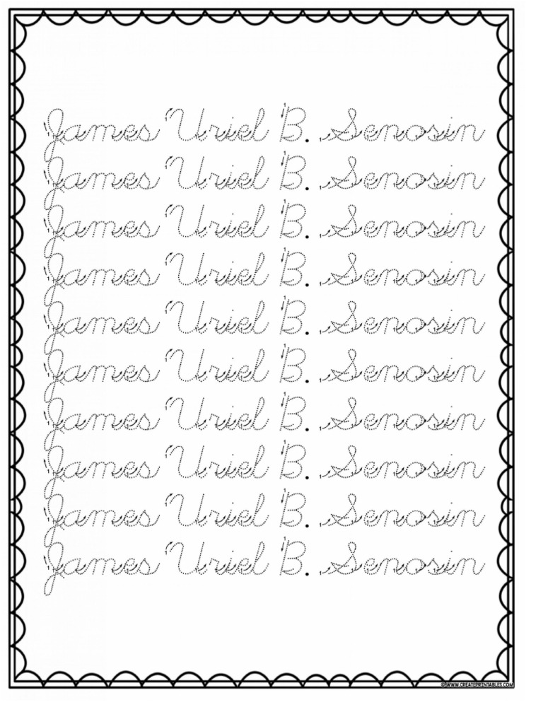 Cursive Name Tracing Worksheet-7979-8FB8-F96E | PDF