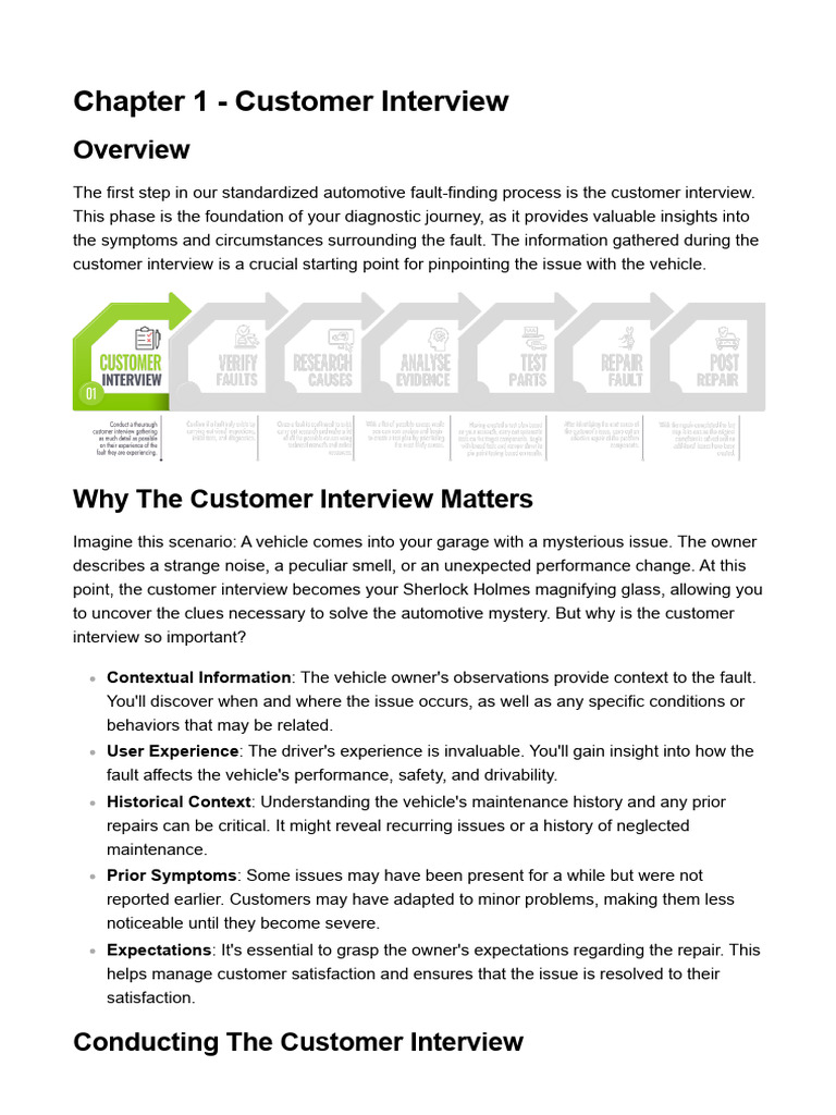 Chapter 1 - Customer Interview | PDF | Human Communication | Psychology