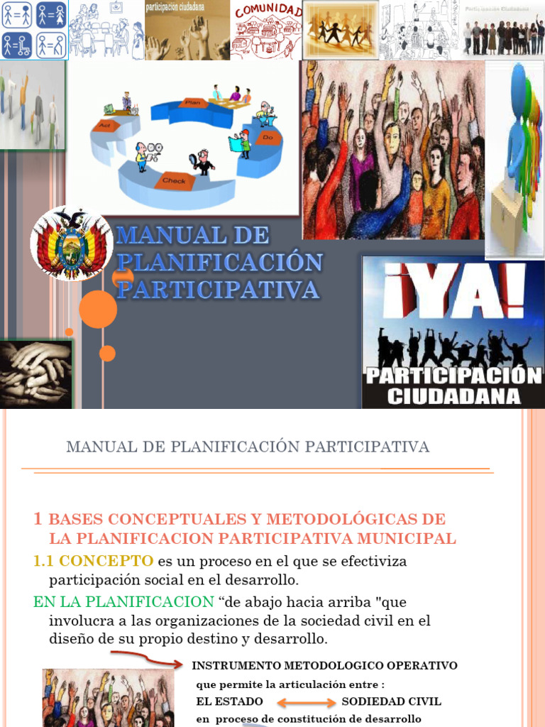 Presentacion Manual de Planificacion | PDF | Planificación | Evaluación Presentacion Manual de Planificacion | PDF | Planificación | Evaluación