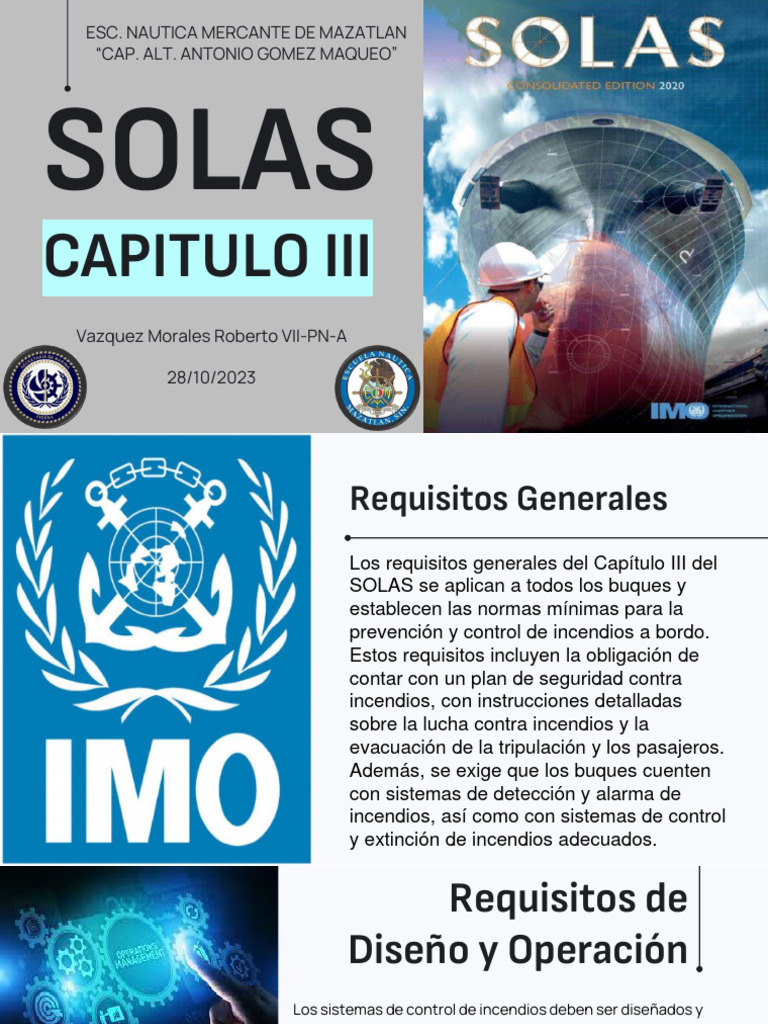 SOLAS Capitulo III | PDF | Tecnología