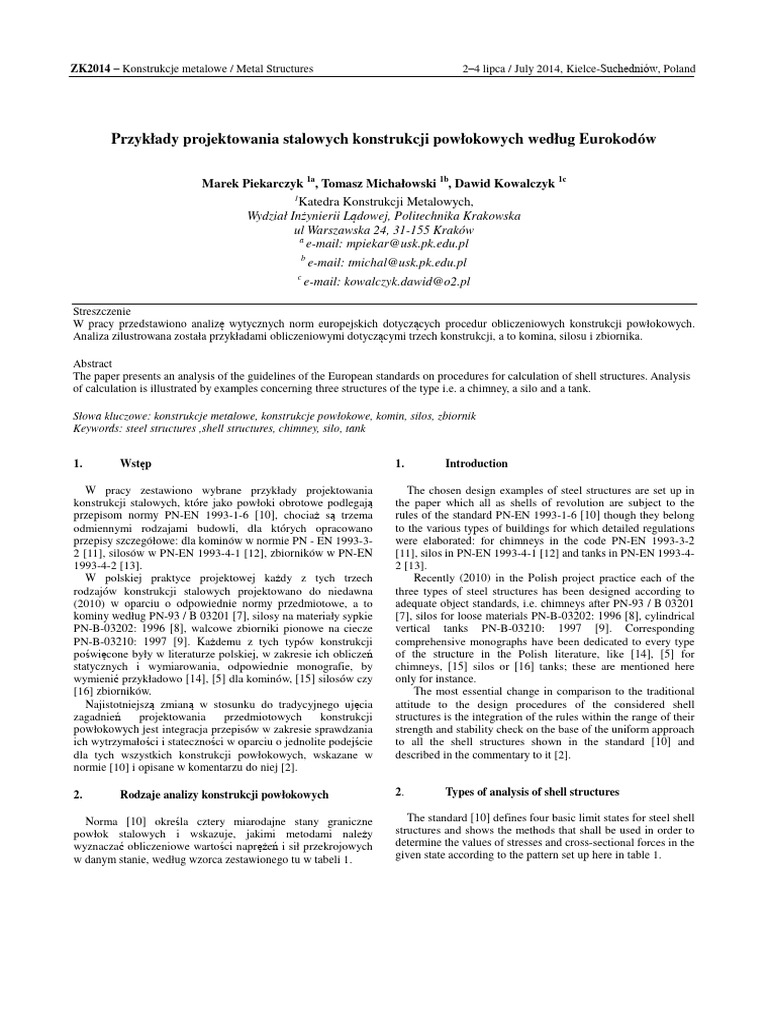 Piekarczyk Et Al, Przyklady Projektowania | PDF