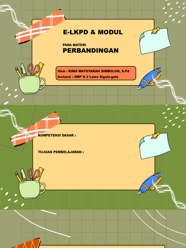 E-Lkpd & Modul Perbandingan | PDF