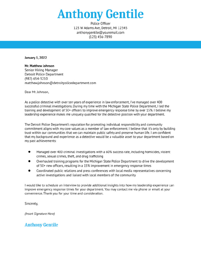 Law Enforcement - Example 3 | PDF