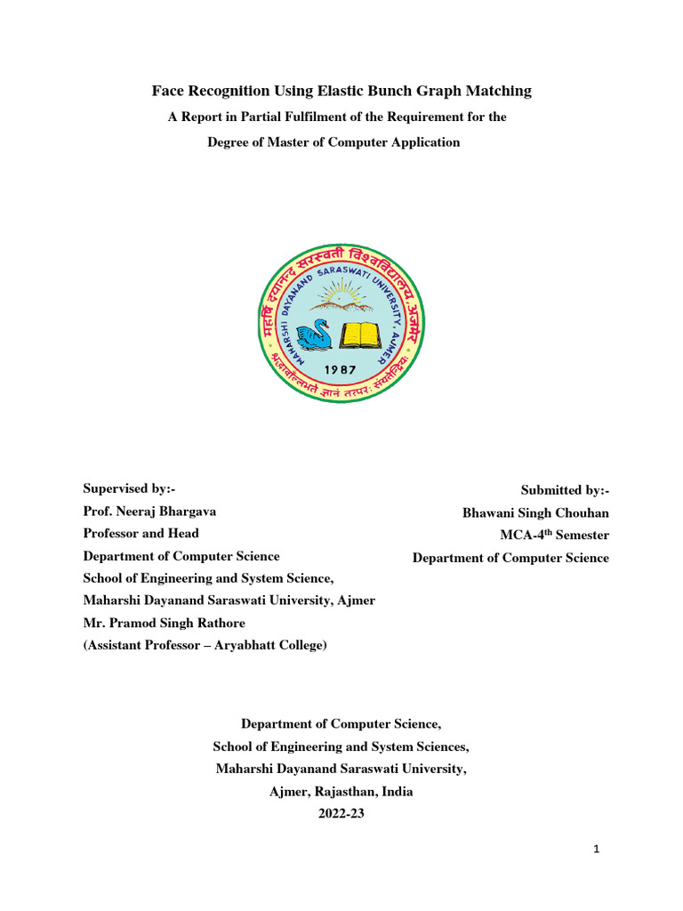 Bhawani Report On Face Detection | PDF