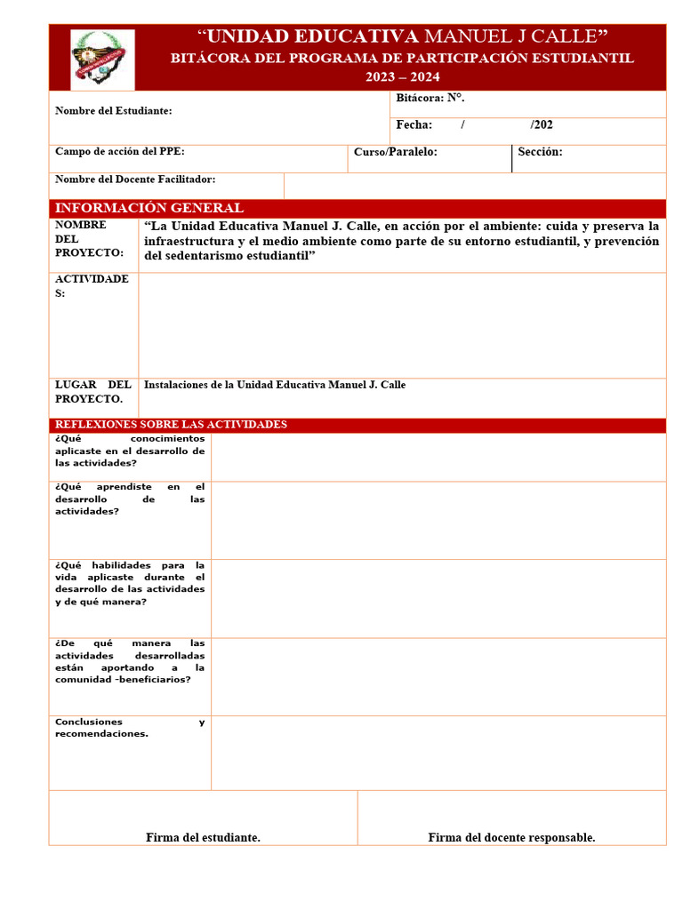 Bitacora-Plantilla 3 - 1 | PDF