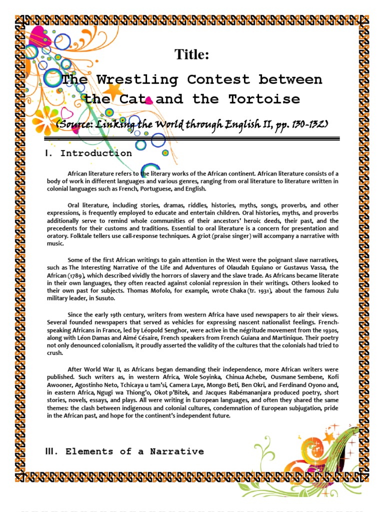 Home Reading Report | PDF | Friendship | African Literature