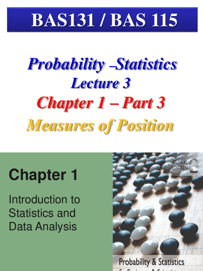 (Measures of Position) Lec#3 - Chapter 1 - Part3 | PDF