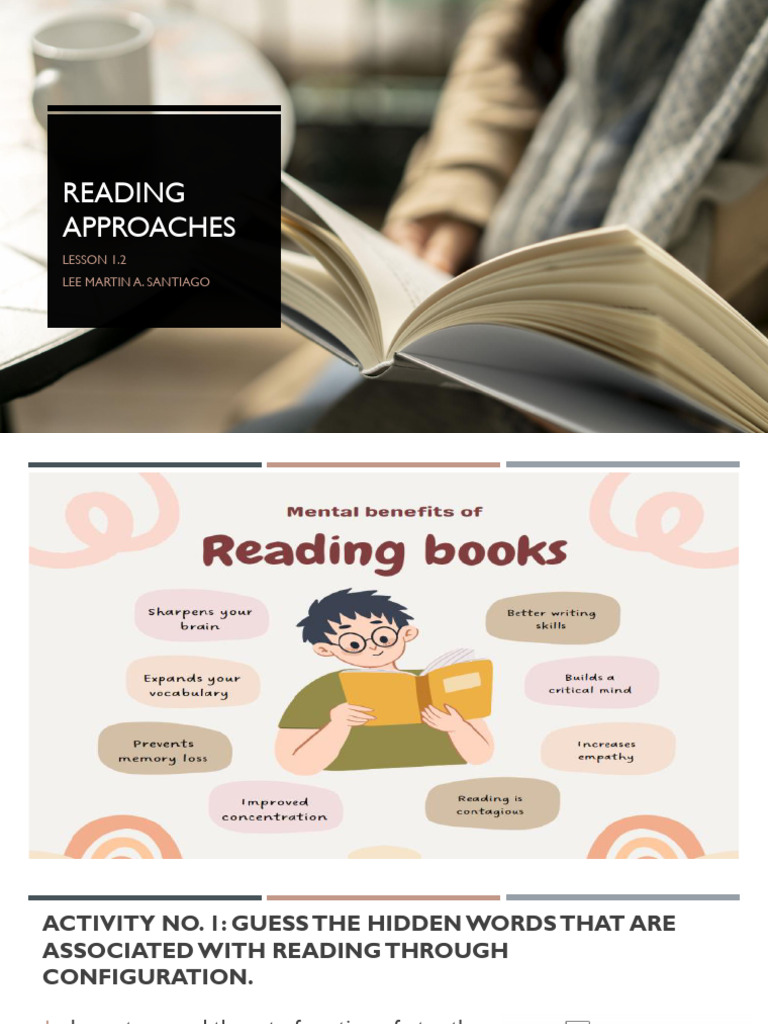 Lesson 1.2 - Reading Approaches | PDF | Speed Reading | Learning