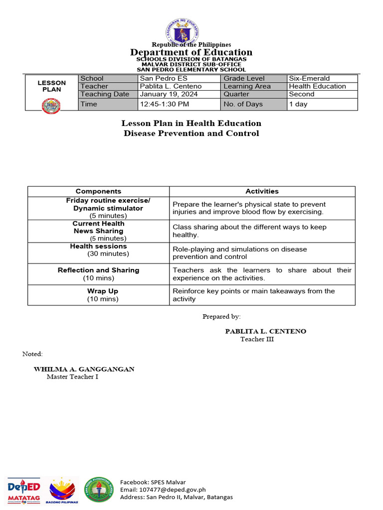 Health Education Week 2 | PDF