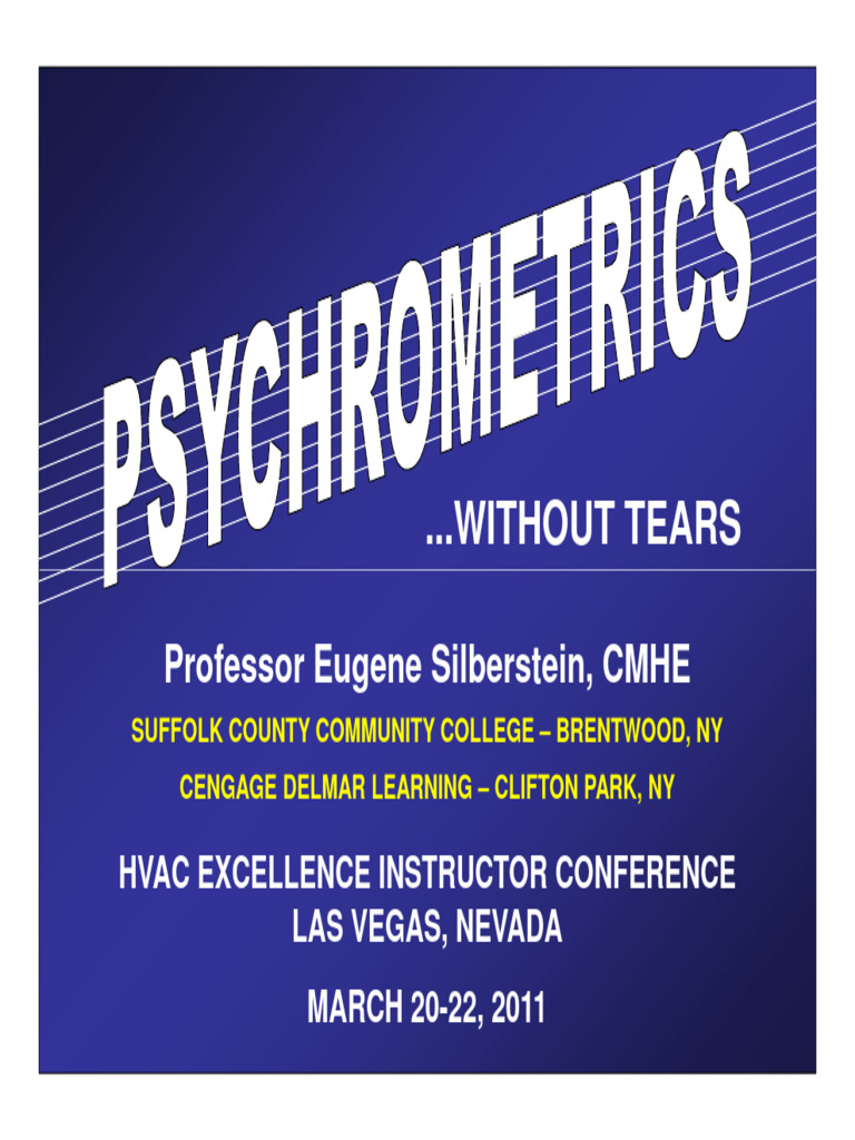 Psychrometrics Made Easy | PDF | Humidity | Heat