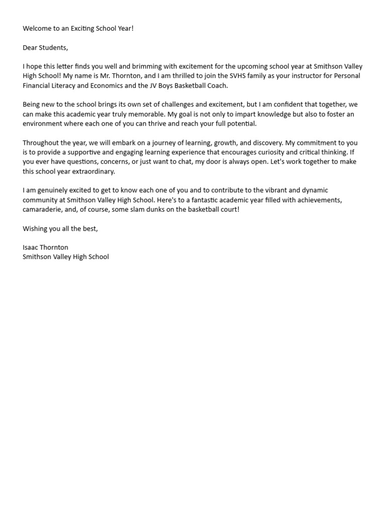 letter to parents and guardians | PDF