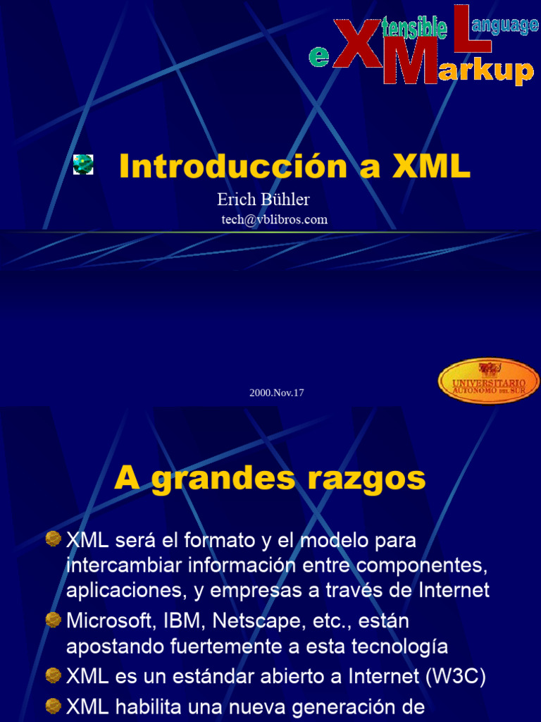 Introducci-N A XML-Espa-Ol | PDF | Xml | HTML