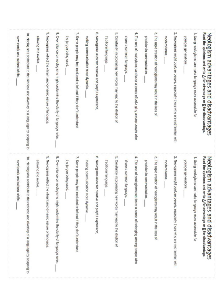 Neologism Advantages | PDF