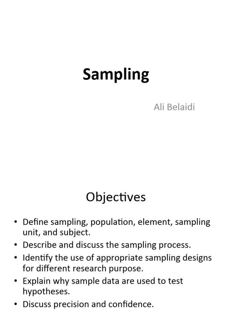 Sampling | PDF