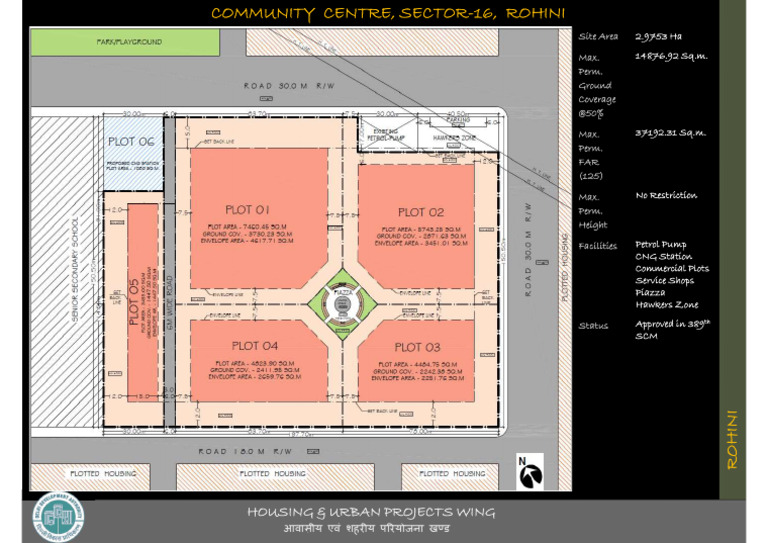 Community Centre - Sec-16 - Rohini (01-LOP) | PDF