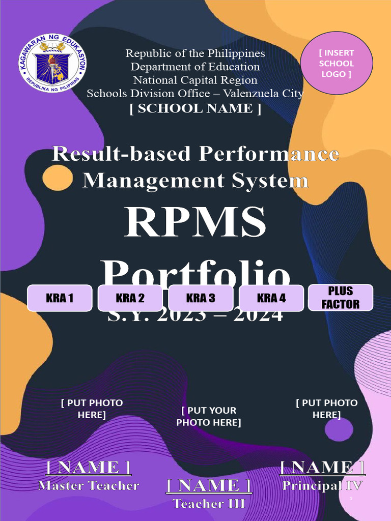RPMS Portfolio Template - Design 1 - S.Y 2023-2024 - Teacher Marissa Legaspi | PDF | Learning ...