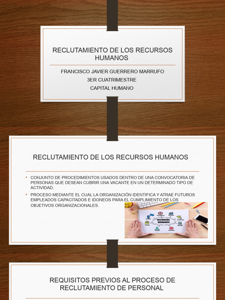 Reclutamiento de Los Recursos Humanos | PDF | Reclutamiento | Gestión de recursos humanos