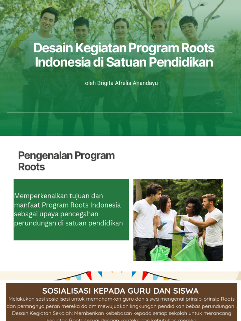 Desain Kegiatan Program Roots Indonesia | PDF