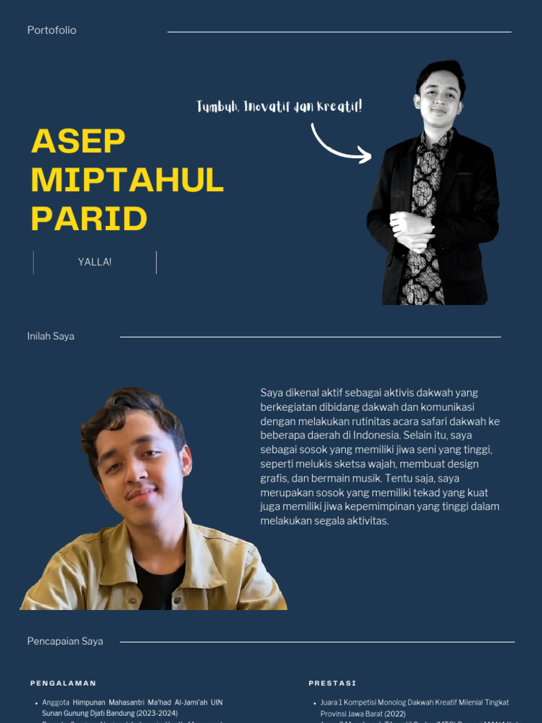 Portofolio Asep Miptahul Parid | PDF