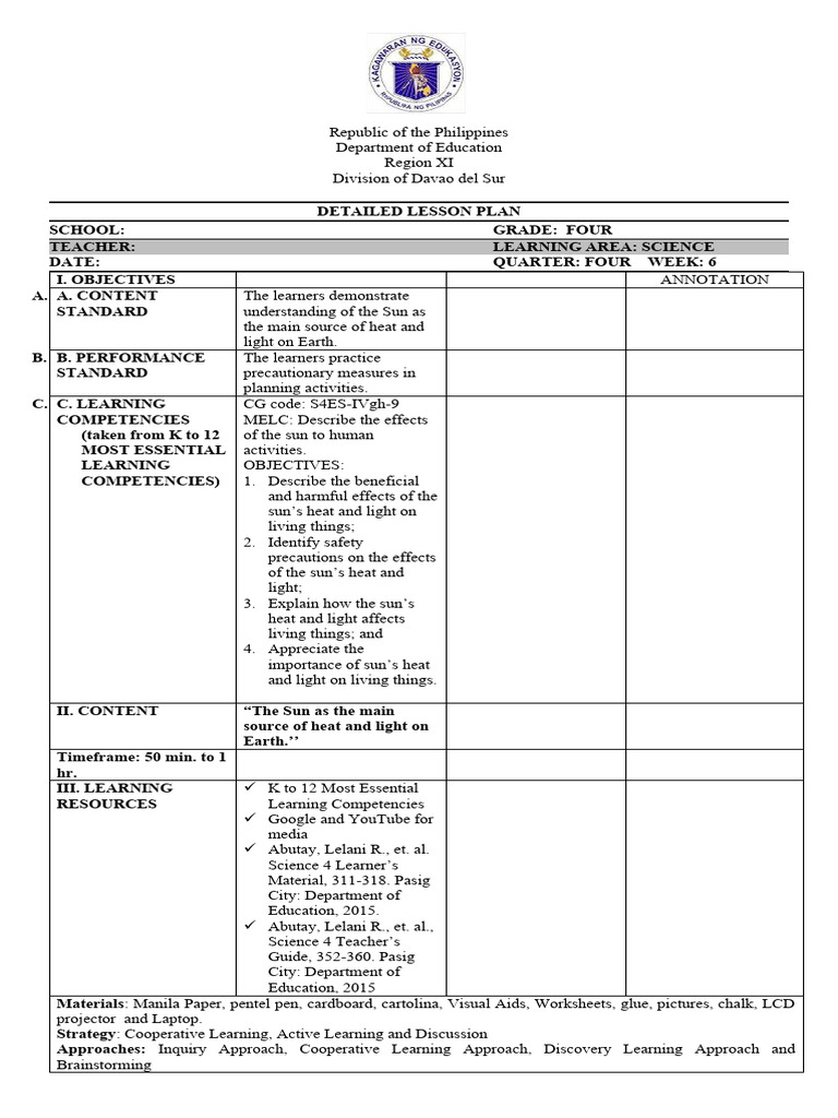 Rqa Lesson Plan | PDF | Skin Cancer | Sunscreen