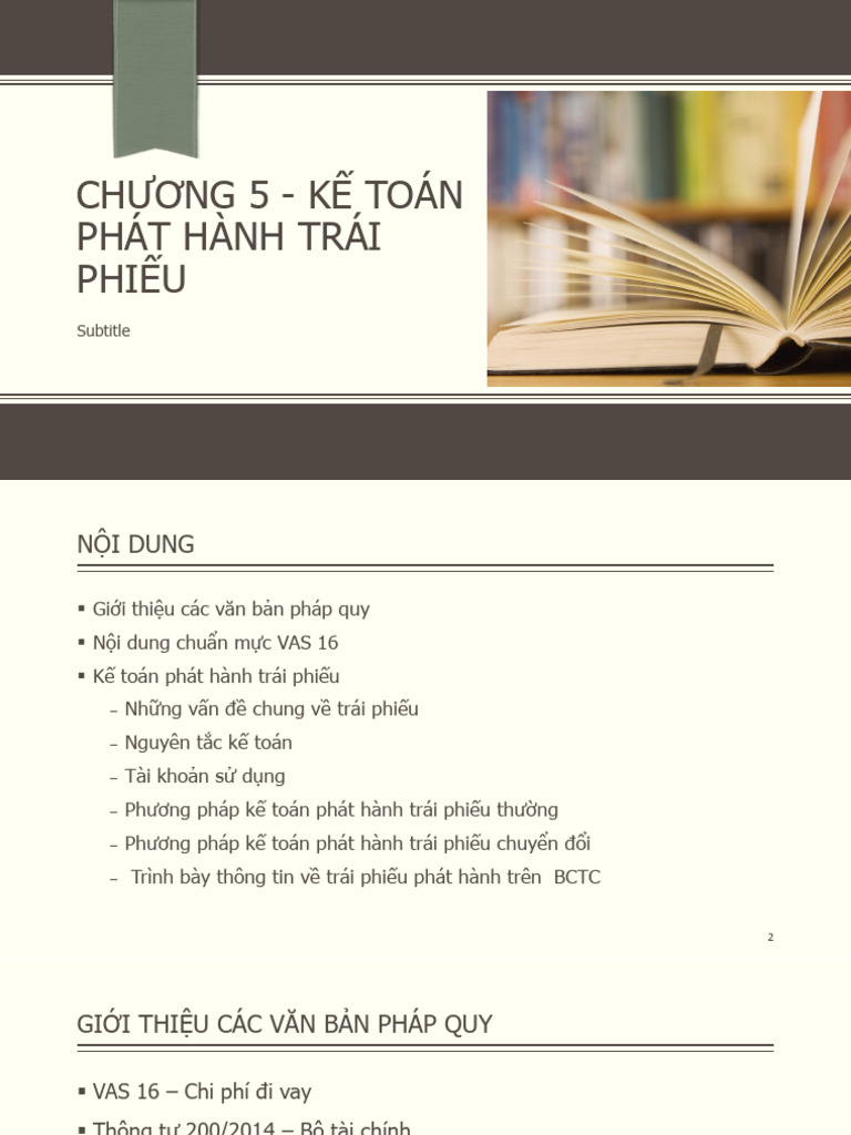 CHƯƠNG 5 KẾ TOÁN PHÁT HÀNH TRÁI PHIẾU | PDF