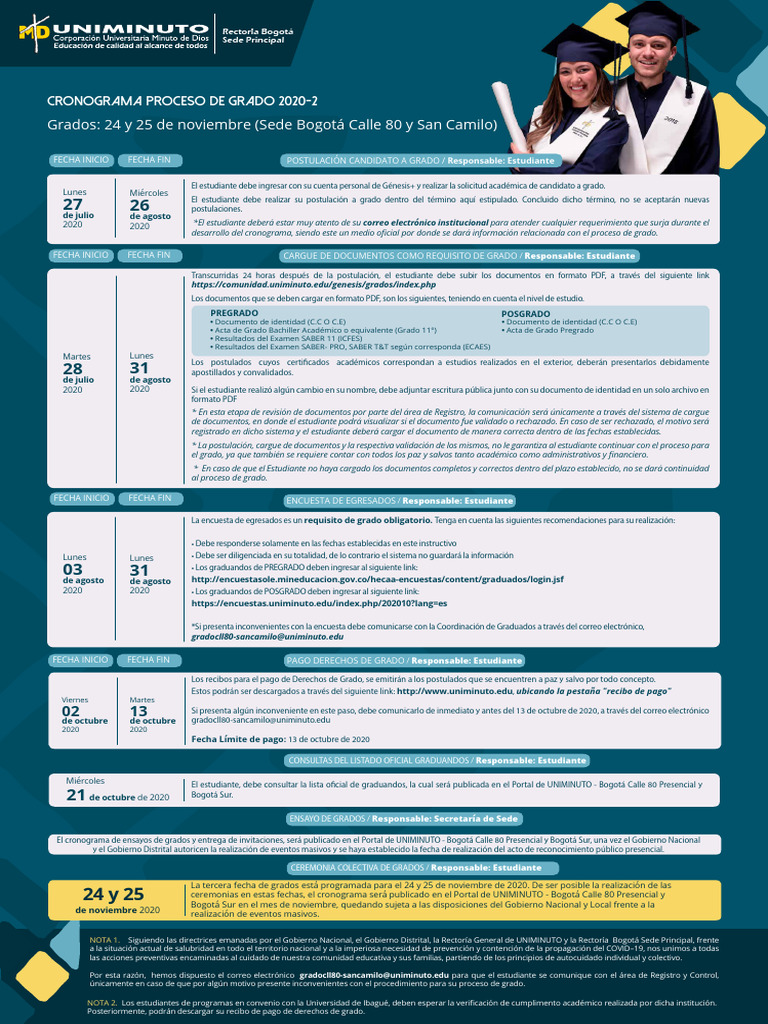 PROCESO - DE - GRADOS 2020 2 Comprimido | PDF | Bogotá