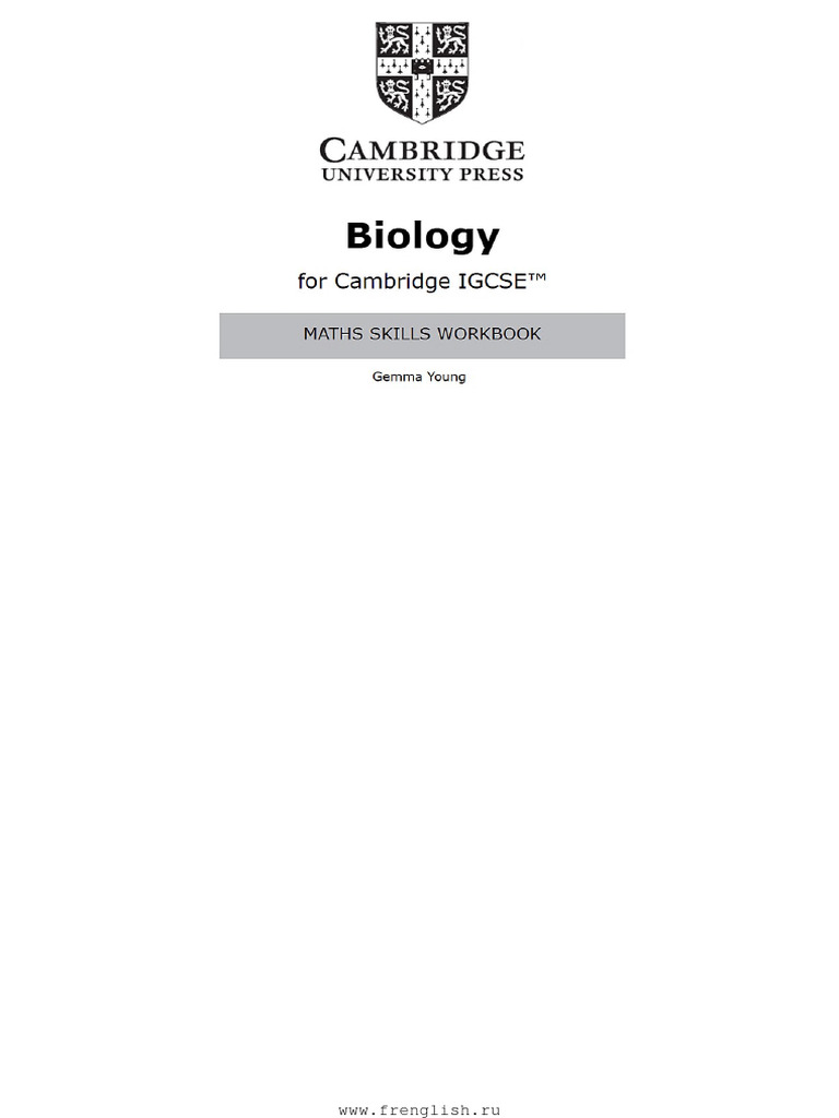 CIE IGCSE Biology 4th Edition - Math Skills Workbook | PDF