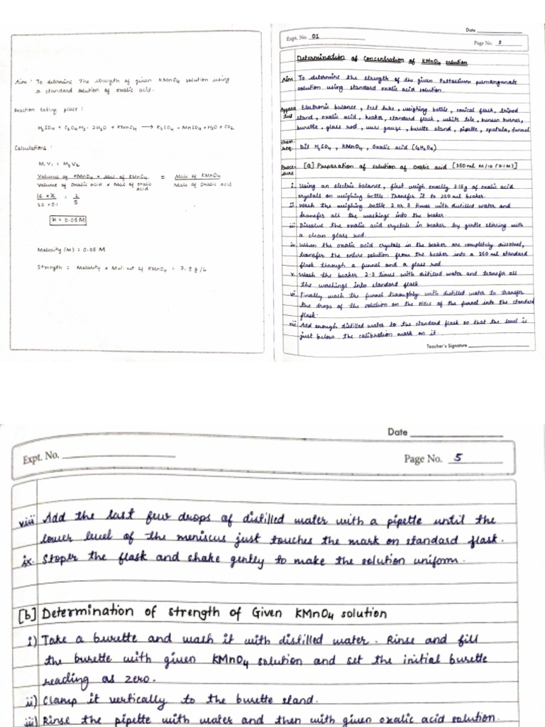 Chemistry Practical 2024-25 Future | PDF