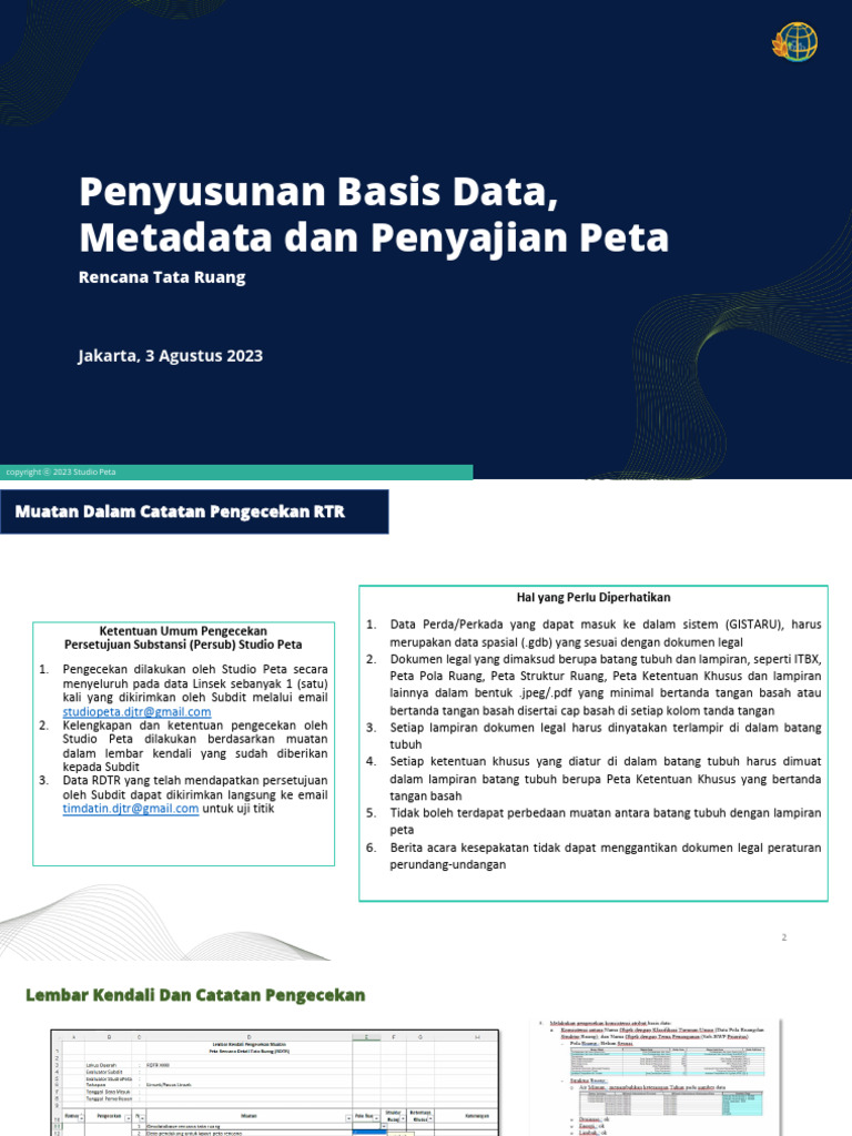 Panduan Penyusunan Basis Data Dalam Revisi Rtrw Pdf