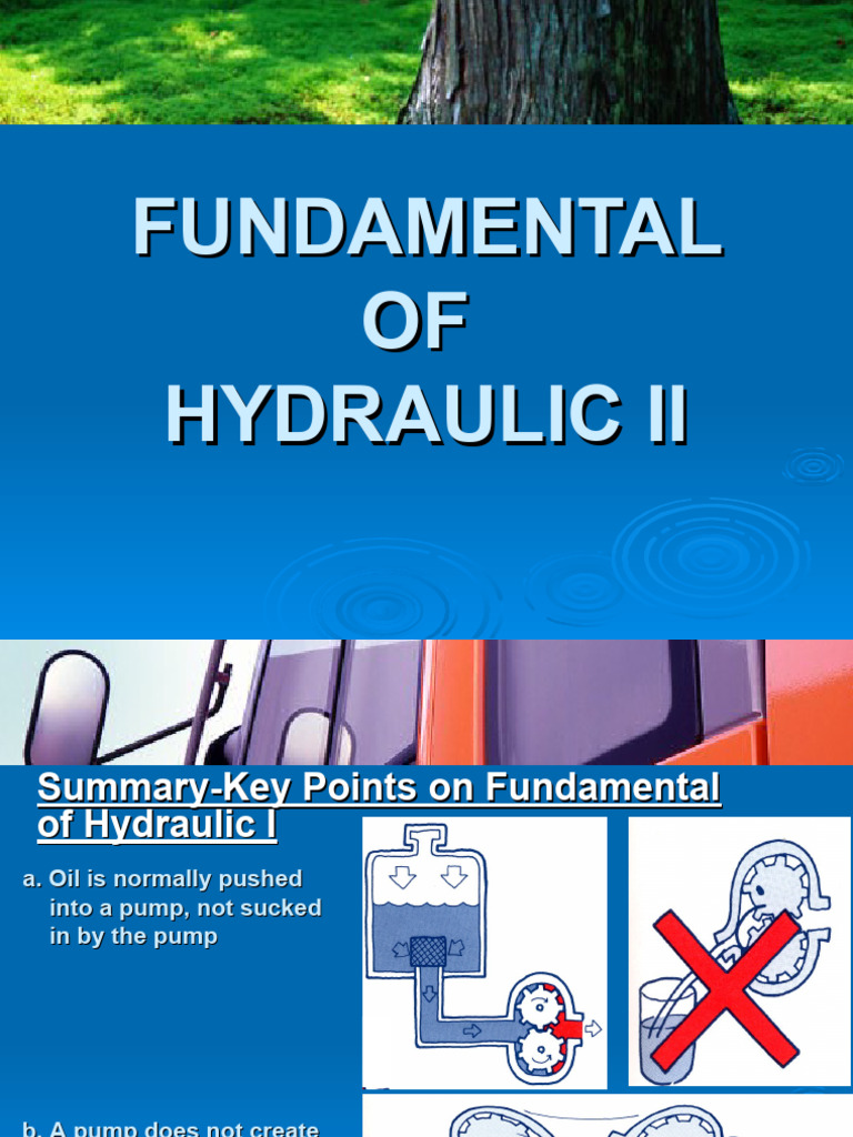 Fundamental Hyd II | PDF | Valve | Pump