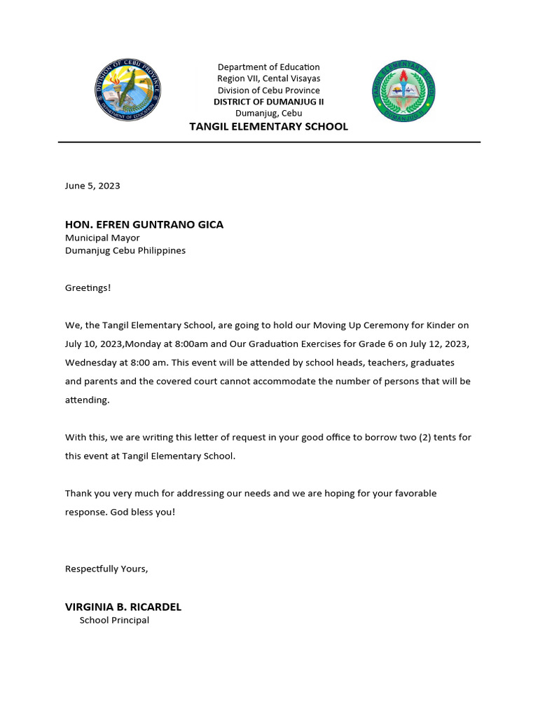 Letter of Request Tent | PDF