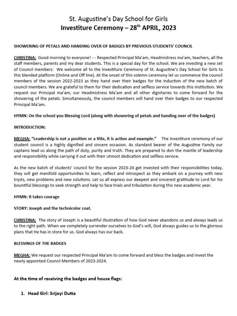 Emcee Script | PDF | Mary, Mother Of Jesus | Prayer