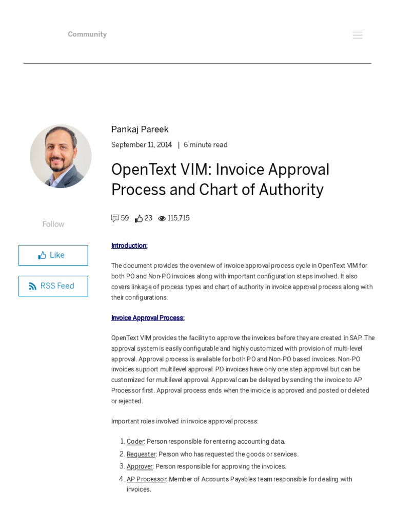 Invoice Approval Process And Chart Of Authority Sap Blogs Pdf Image Scanner Invoice 