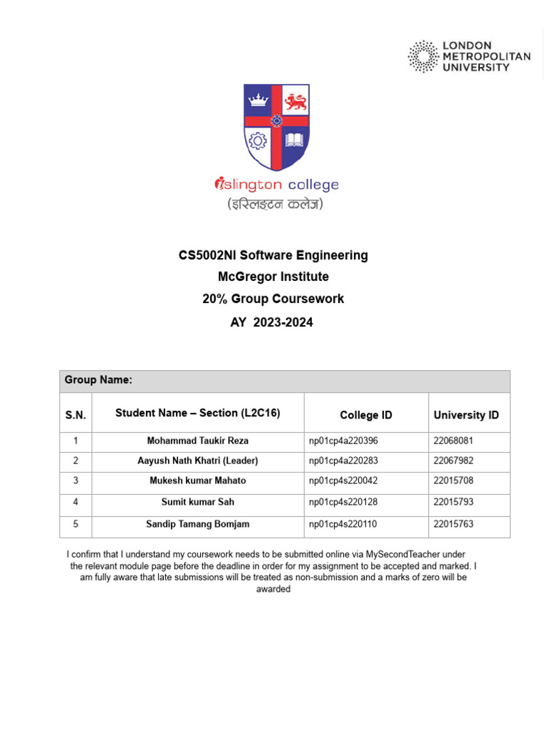 Aayush Nath Khatri L2C16 Team 1 | PDF | Computing | Computer Science