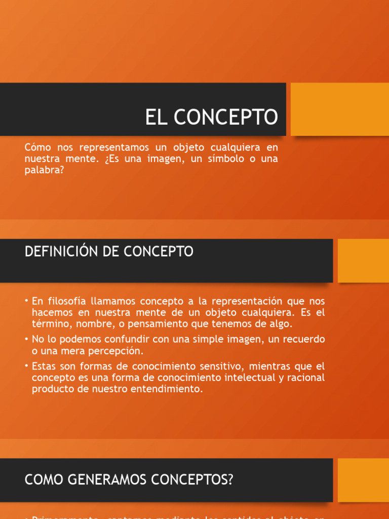 El Concepto | PDF | Concepto | Conocimiento