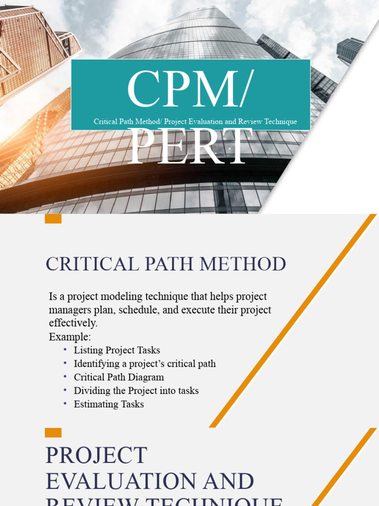 CPM and PERT | PDF | Theoretical Computer Science | Planning