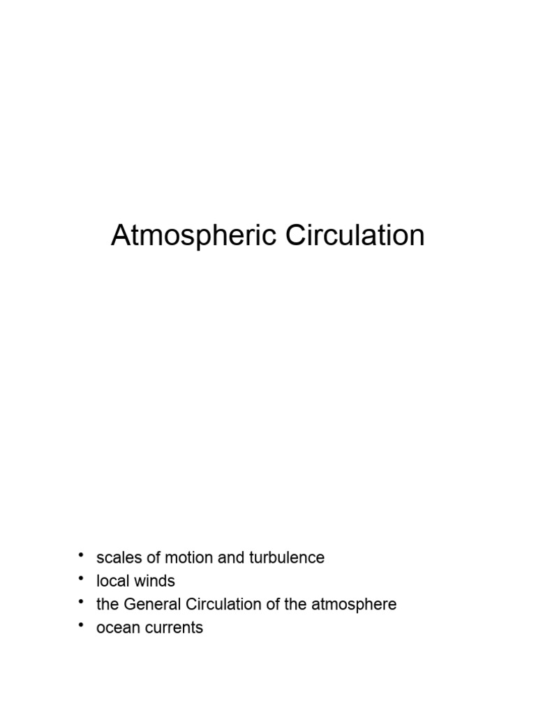 Atmospheric Circulations | PDF | Atmospheric Circulation | Wound